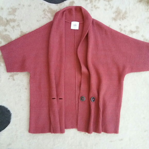 CAbi | Sweaters | Cabi Chunky Knit Cardigan Rust Small | Poshmark